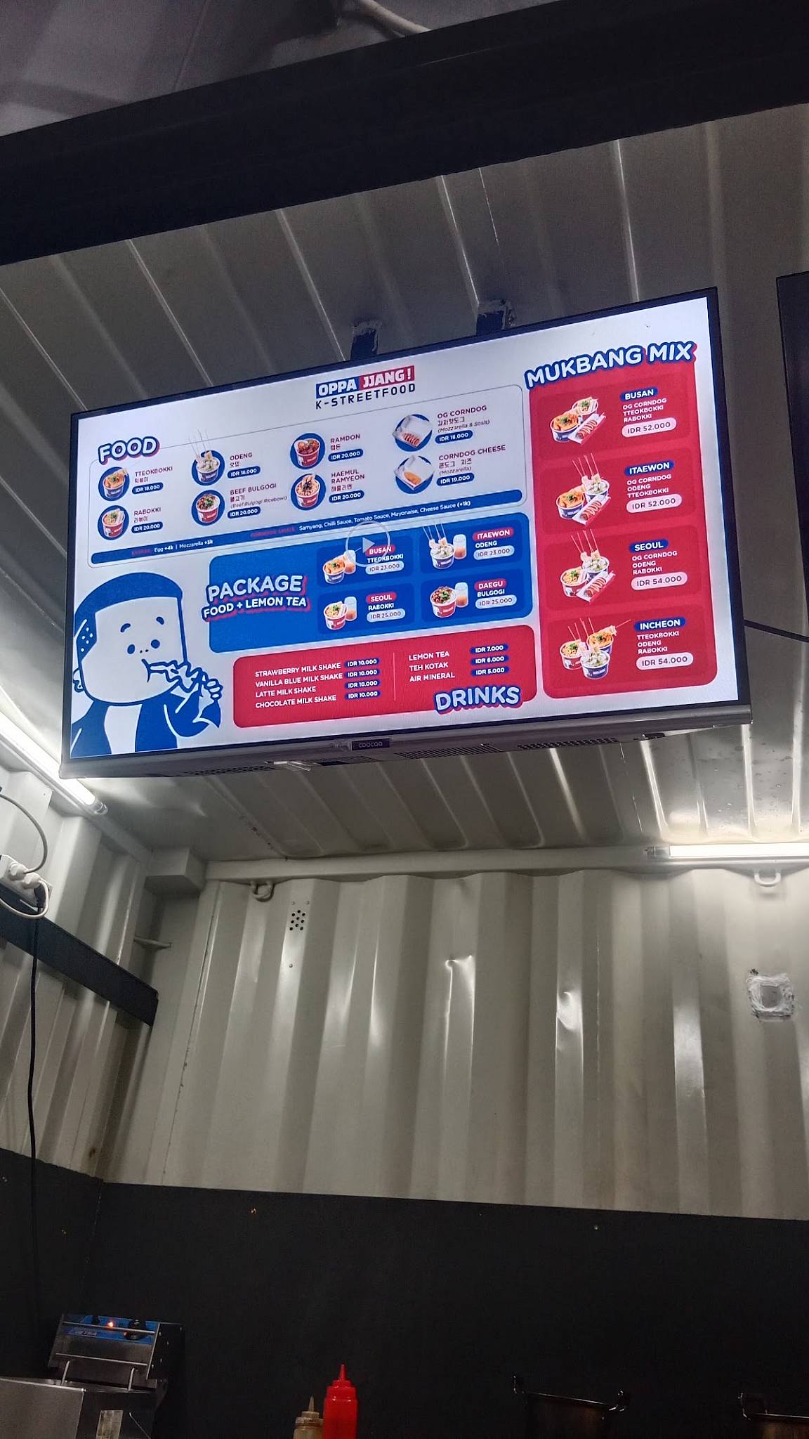 Menu at Oppa Jjang! K-Streetfood restaurant, Jepara