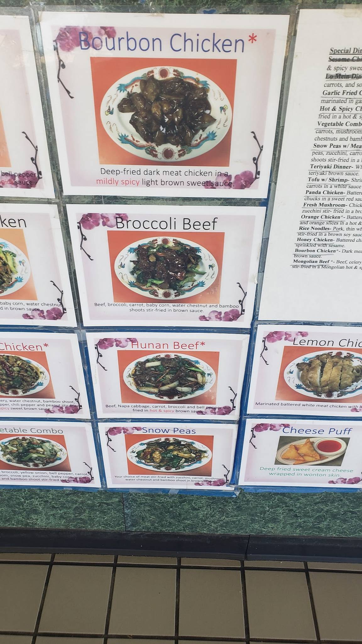 Menu at Season's Express restaurant, Owasso, N 129th E Ave