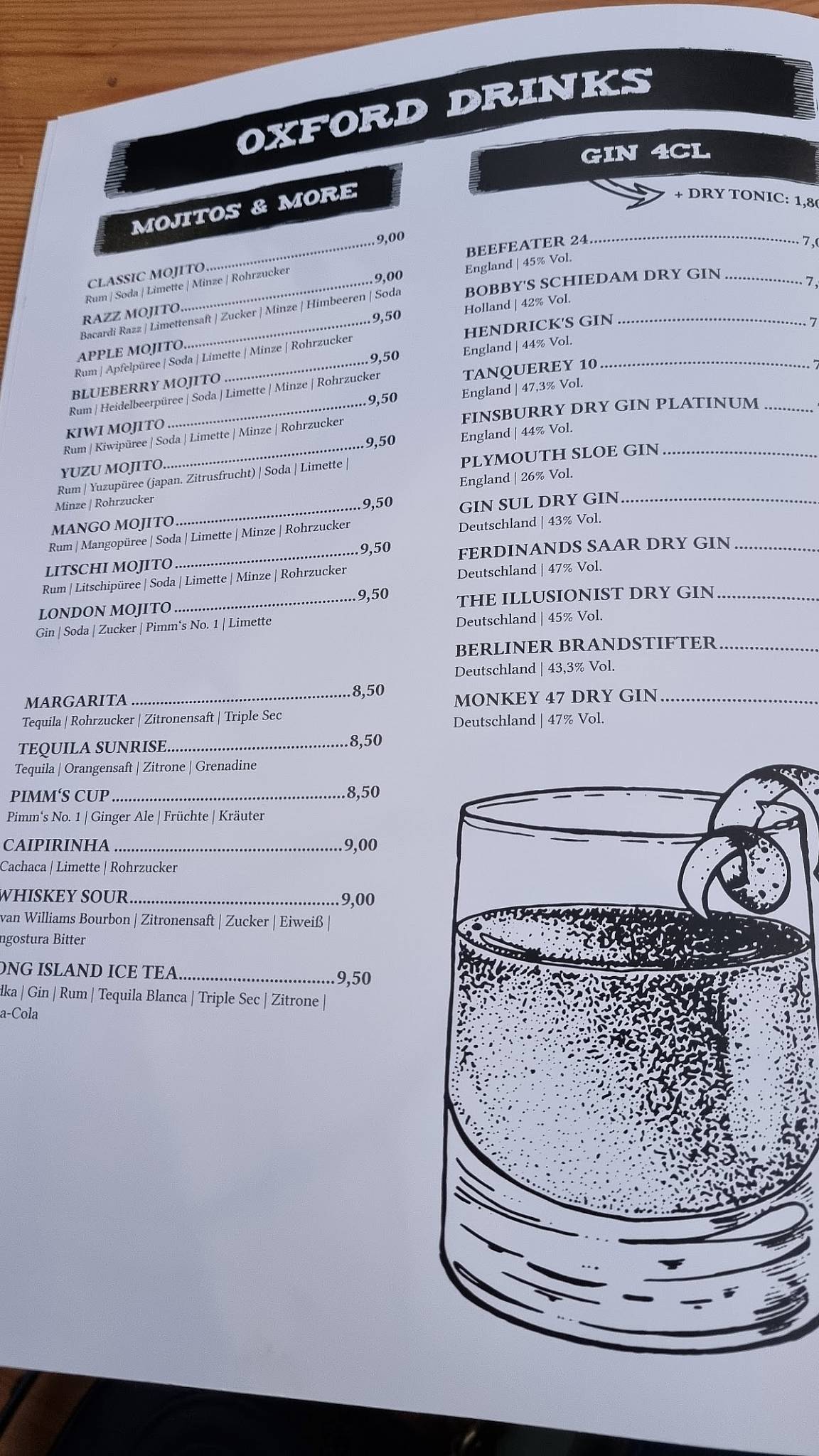 Speisekarte von Oxford OST cafe, Karlsruhe