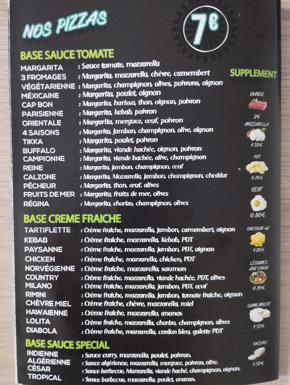 Menu at PALAZZO restaurant, Allonnes
