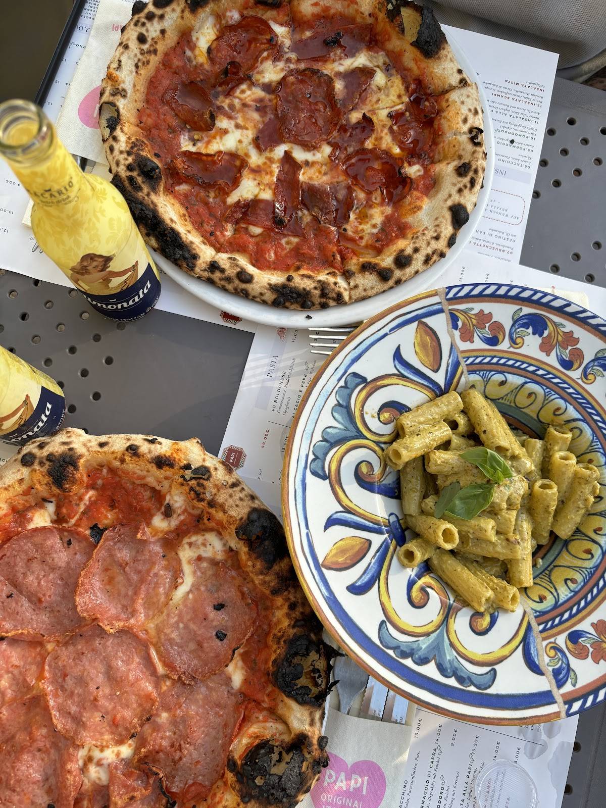 Speisekarte von PAPI-Original Italian pizza, Offenbach am Main