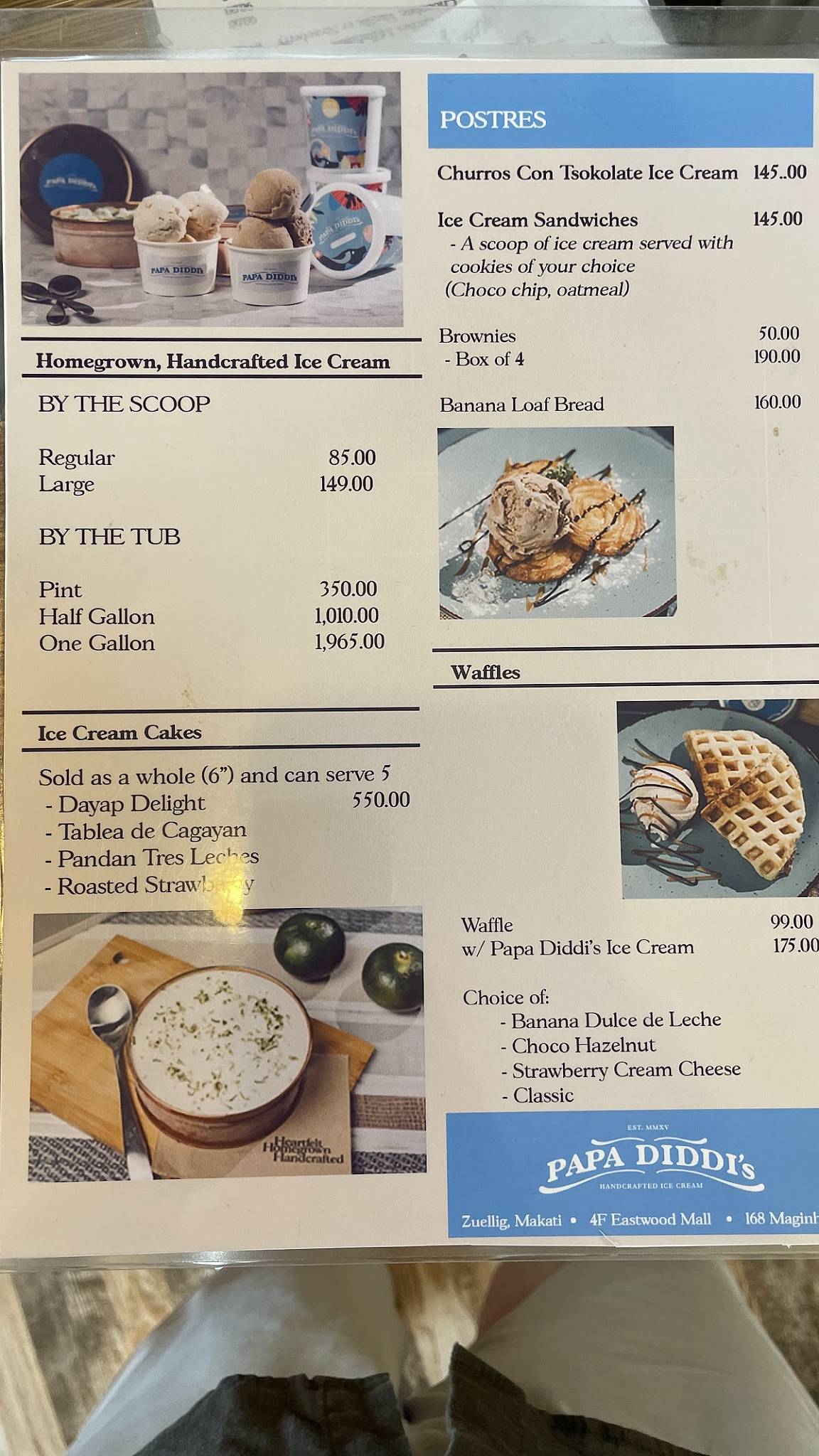 Menu at PD Cafe by Papa Diddi's, Quezon City, 168 Maginhawa