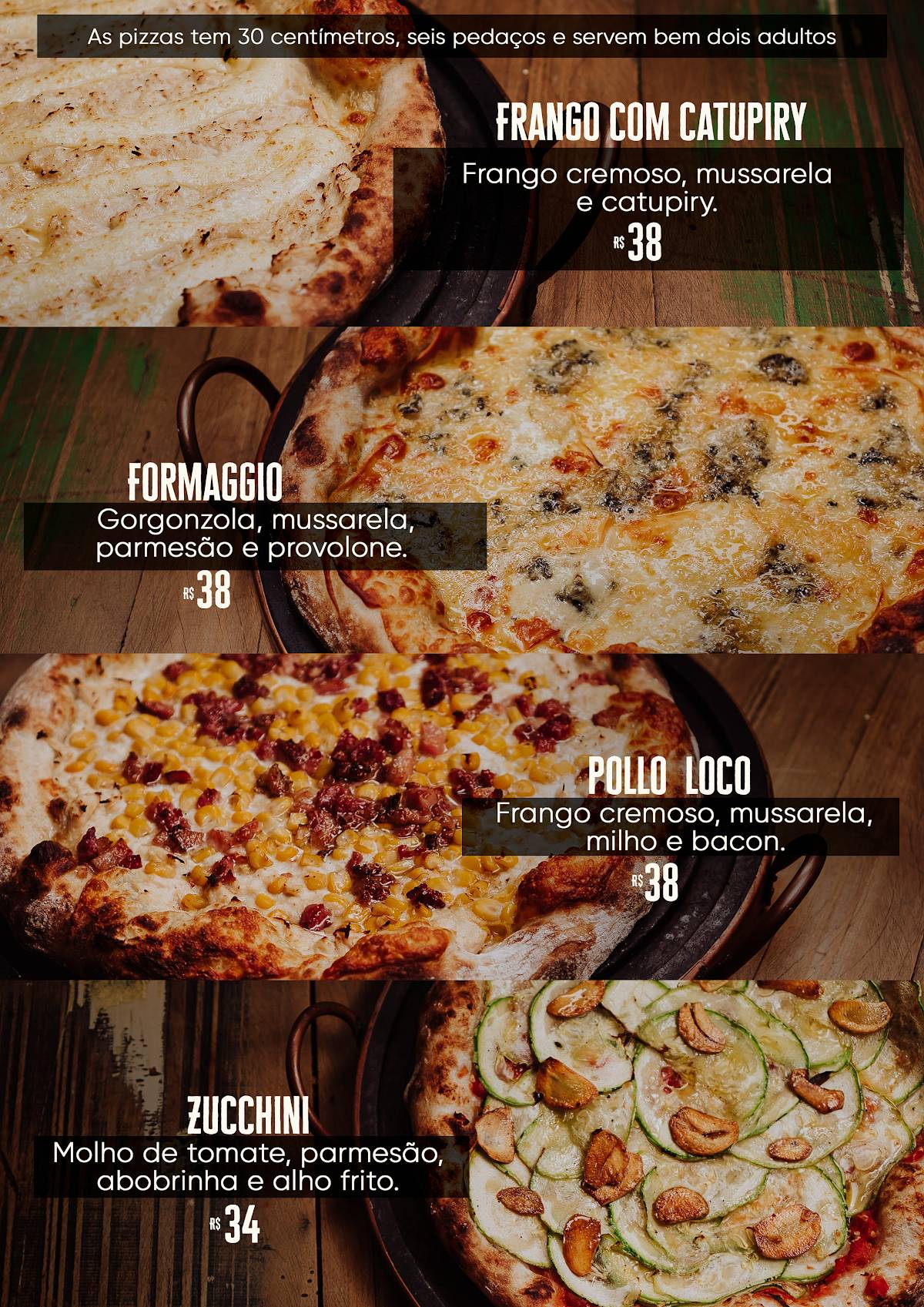 Menu em Paco Loco Original pizzaria, Ponta Grossa