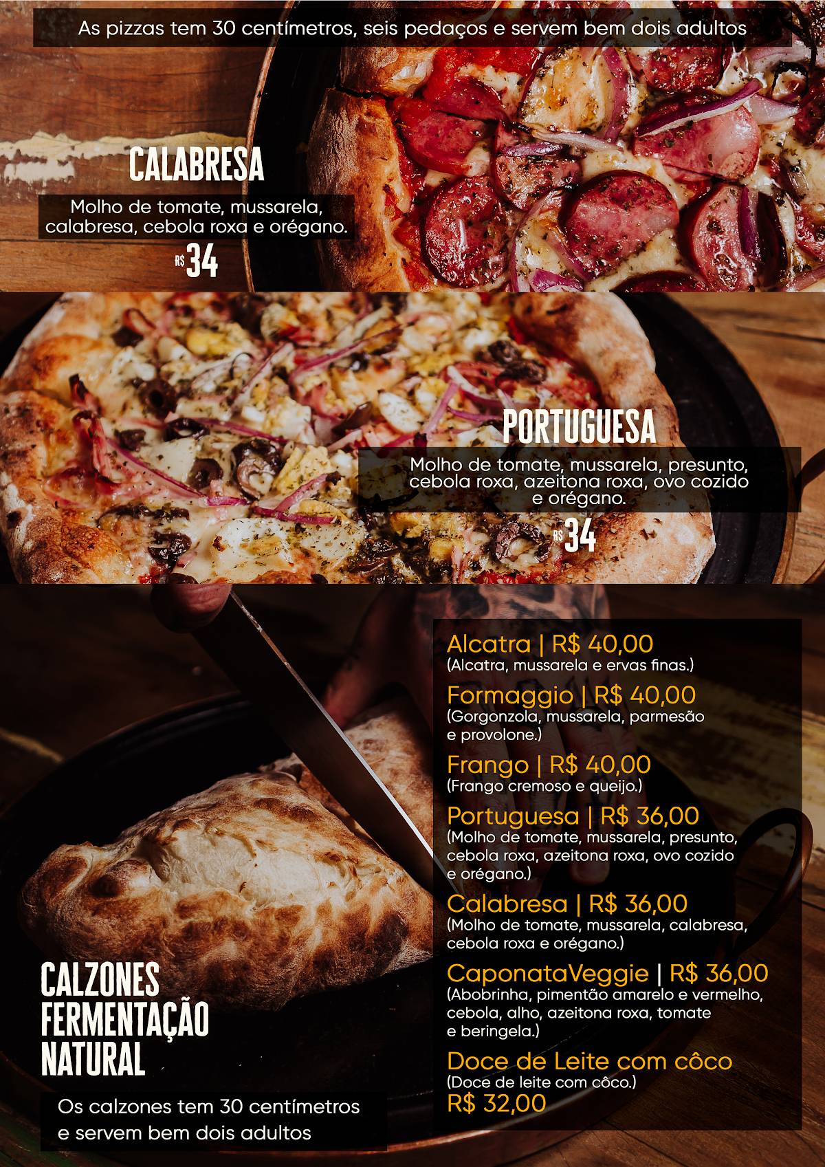 Menu em Paco Loco Original pizzaria, Ponta Grossa