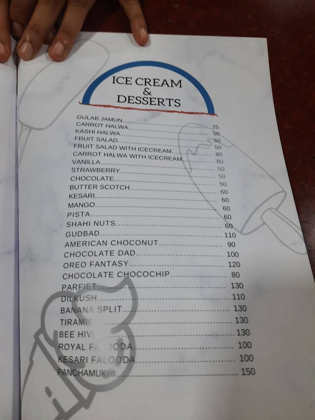 Menu at Pai Tiffins Manipal, Manipal