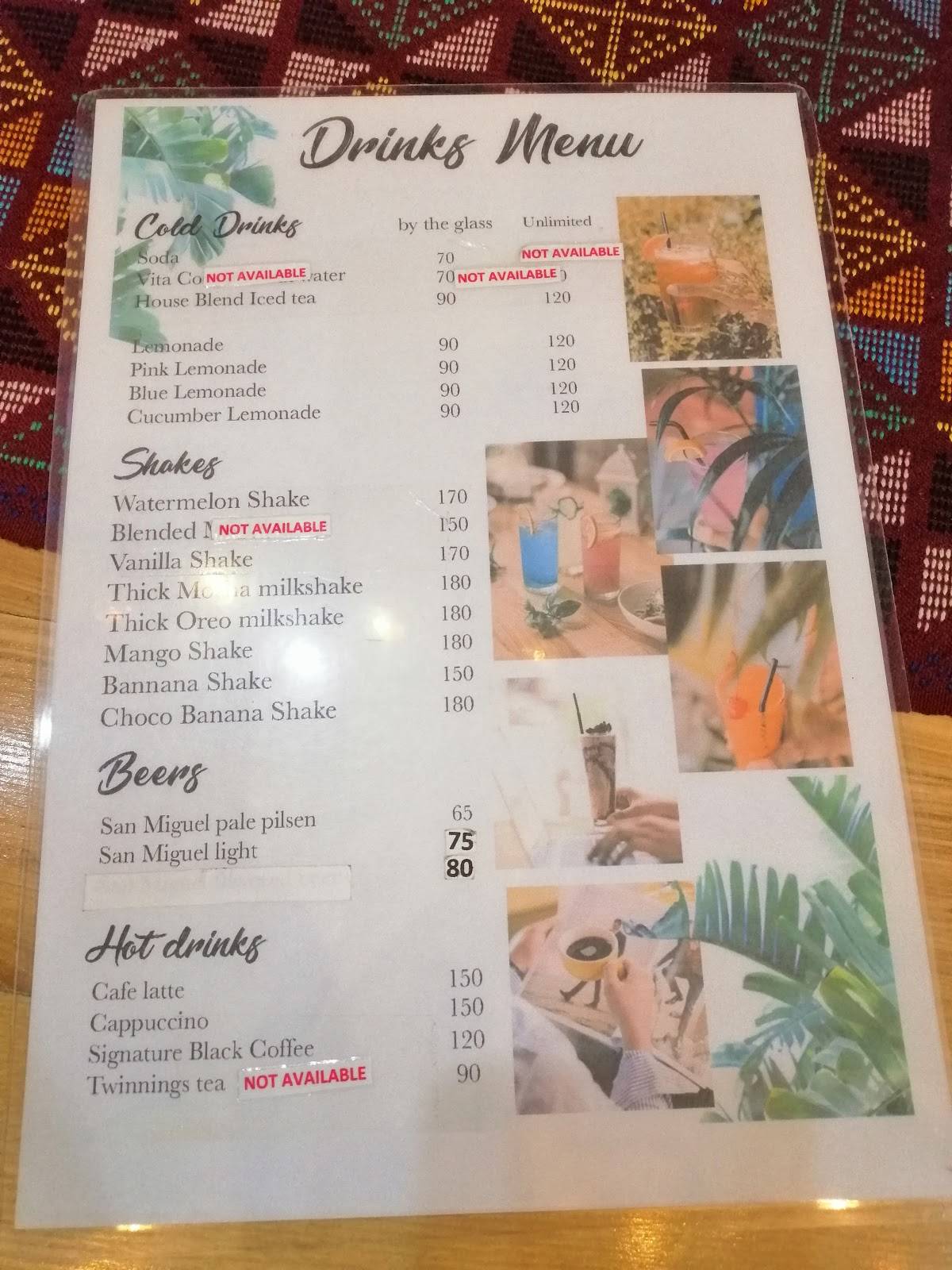 Menu at Palm Grill: Authentic Cuisine from South of Mindanao restaurant ...