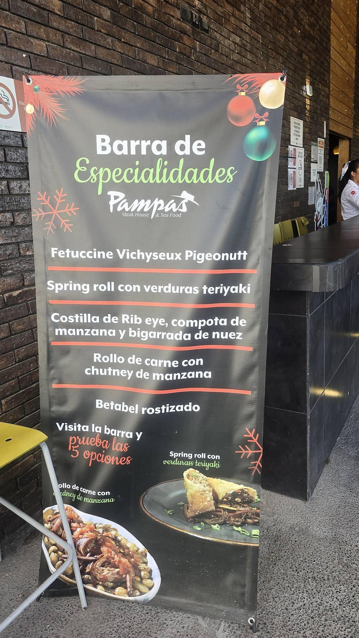 Carta de parrilla Pampas Centro Sur, Santiago de Querétaro