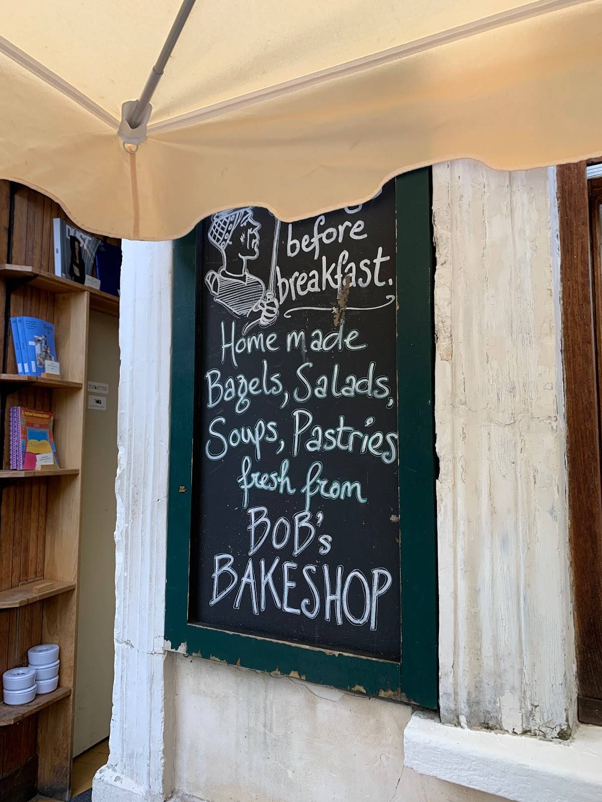 Menu at Shakespeare and Company Café, Paris