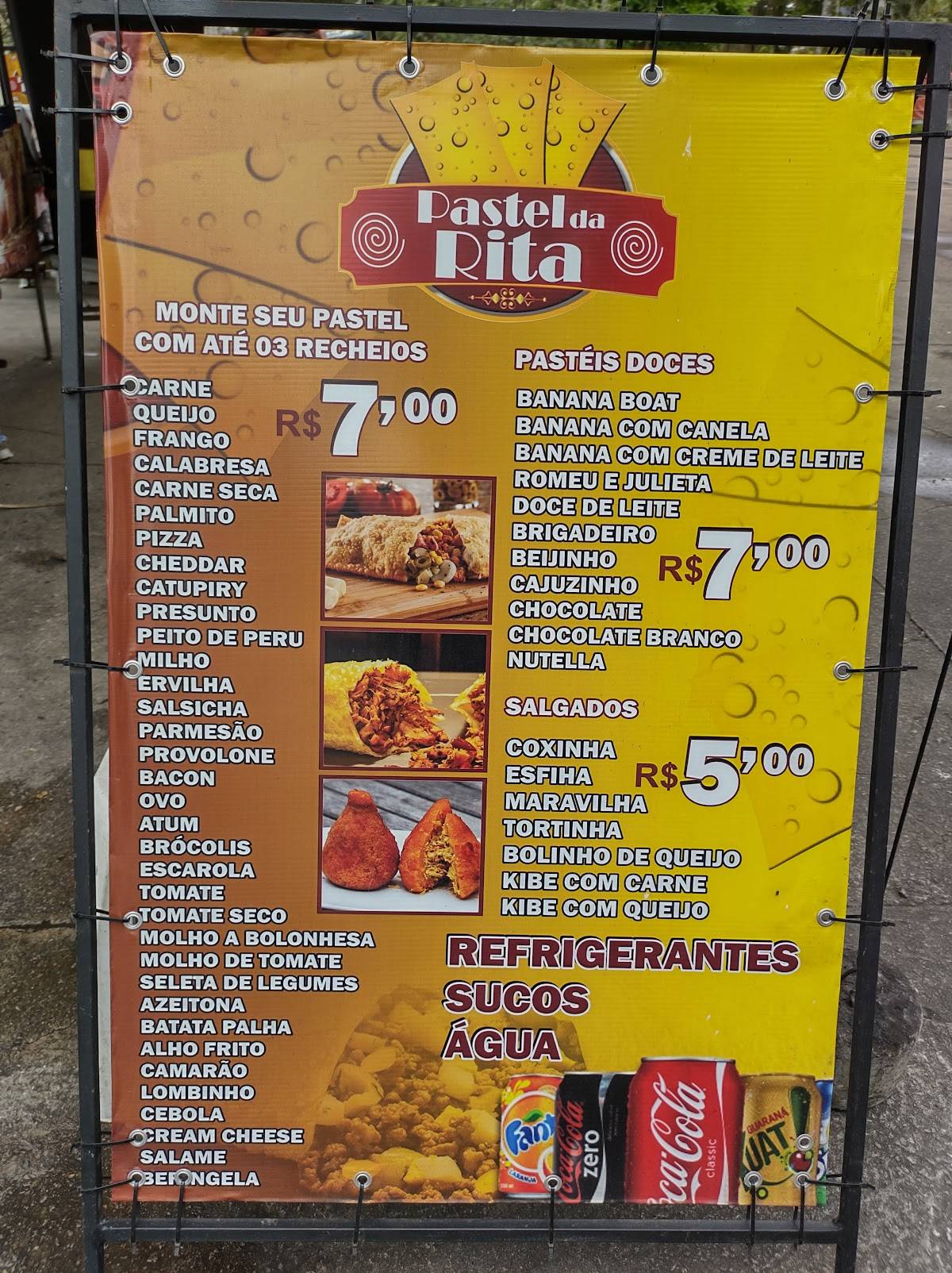 Menu em Pastel da Rita restaurante, Santos