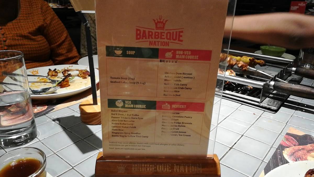 Menu at Barbeque Nation, Patna, 8th Floor