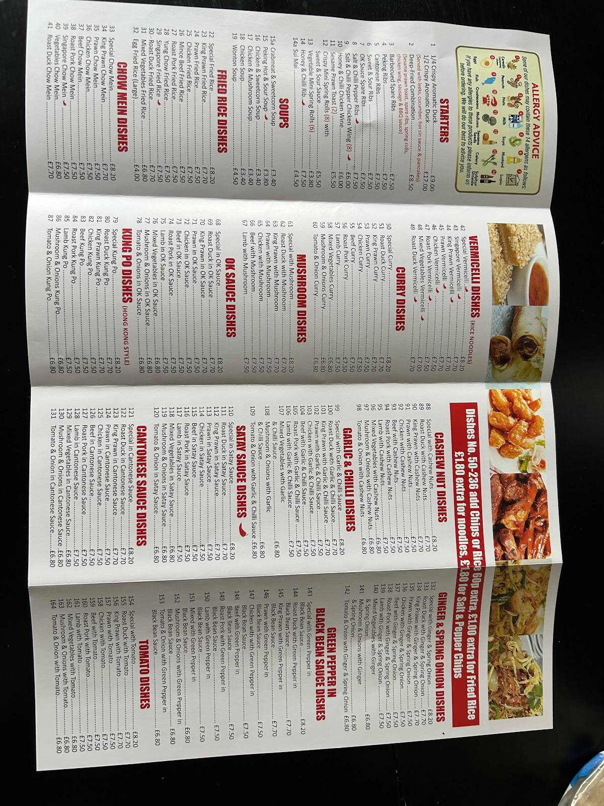 Menu at Peking Kitchen restaurant, Ellesmere Port