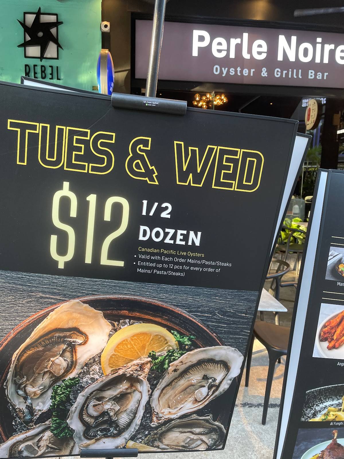 Menu at Perle Noire Oyster & Grill Bar (Holland Village), Singapore, 40 ...