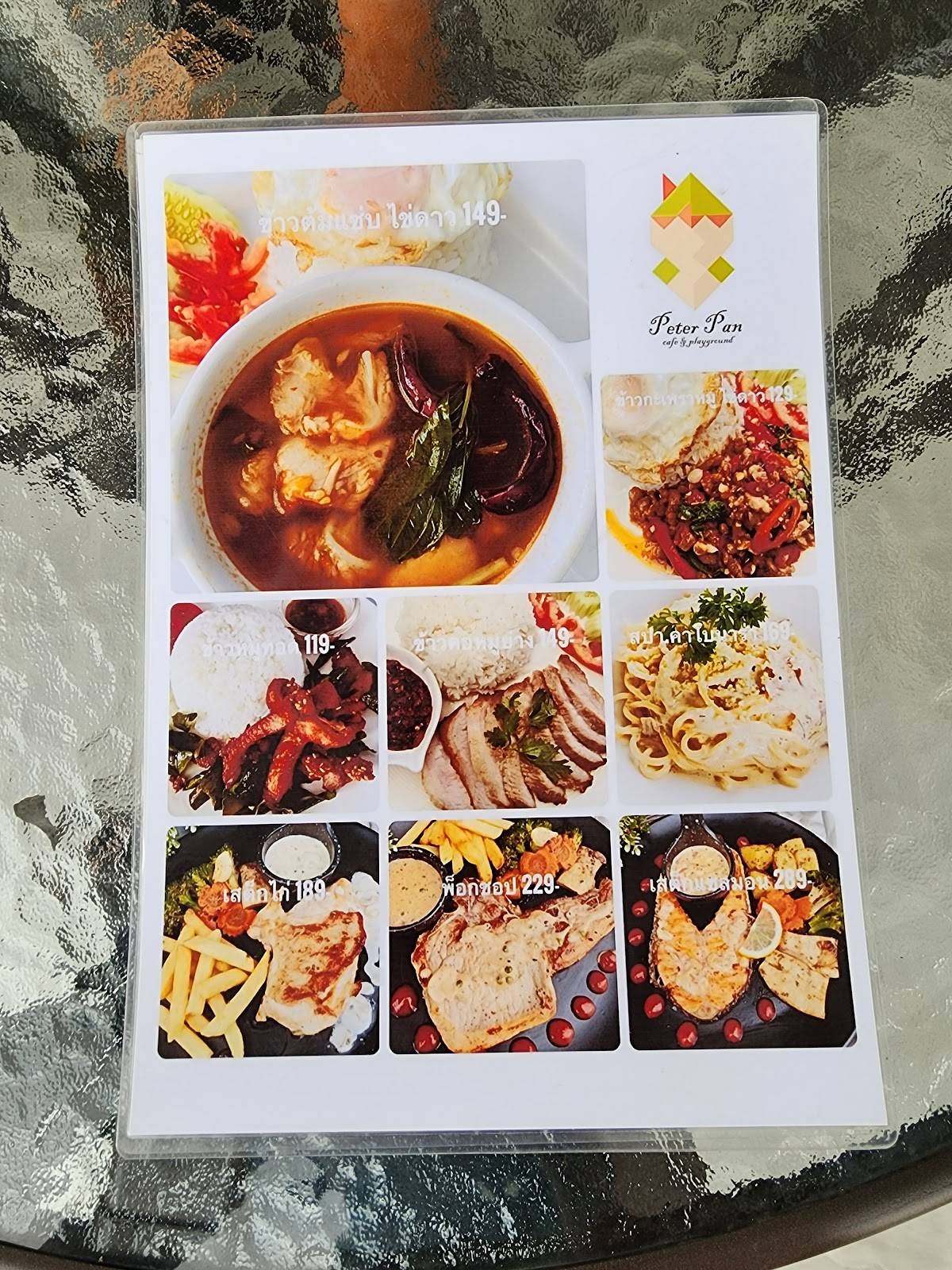 Carta de Peter Pan cafe & restaurant, Bang Khu Wat