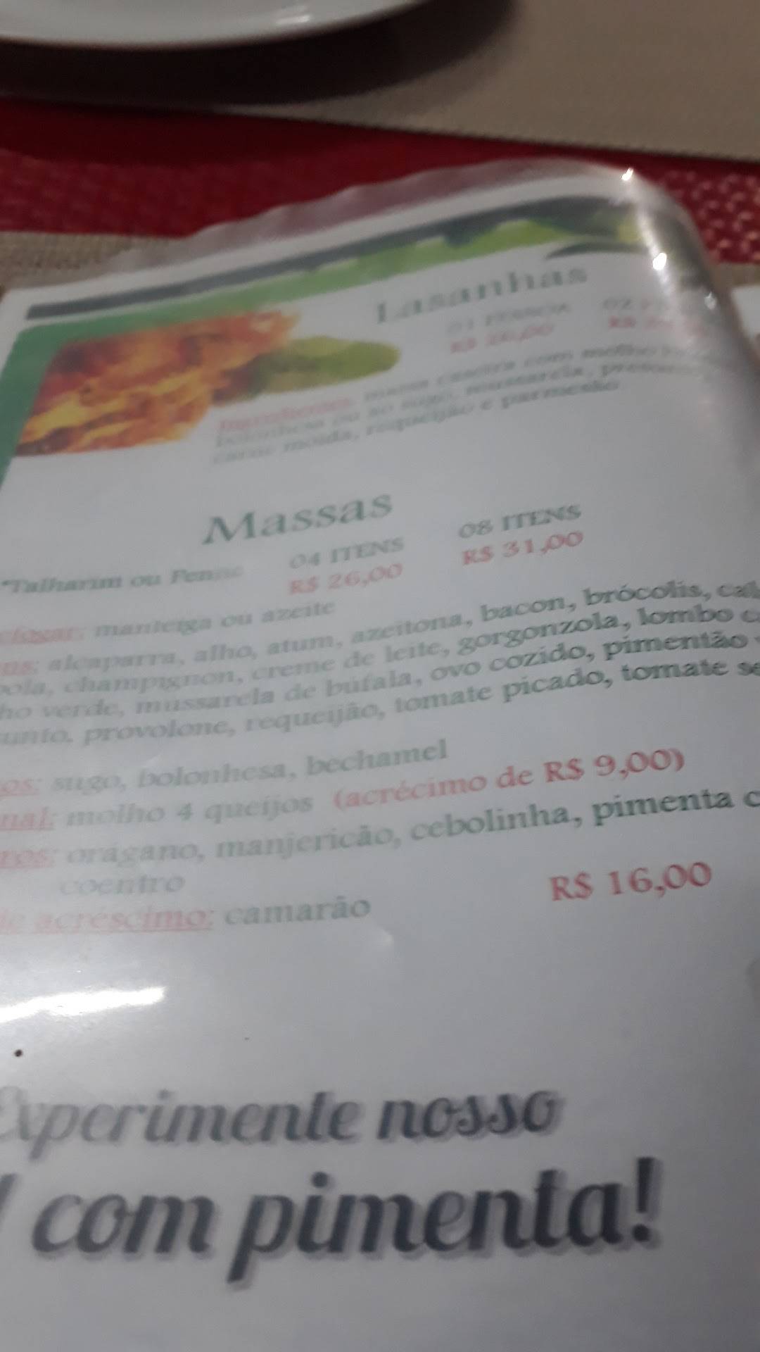 Menu em Piano Eco Pizza restaurante, Marechal Deodoro