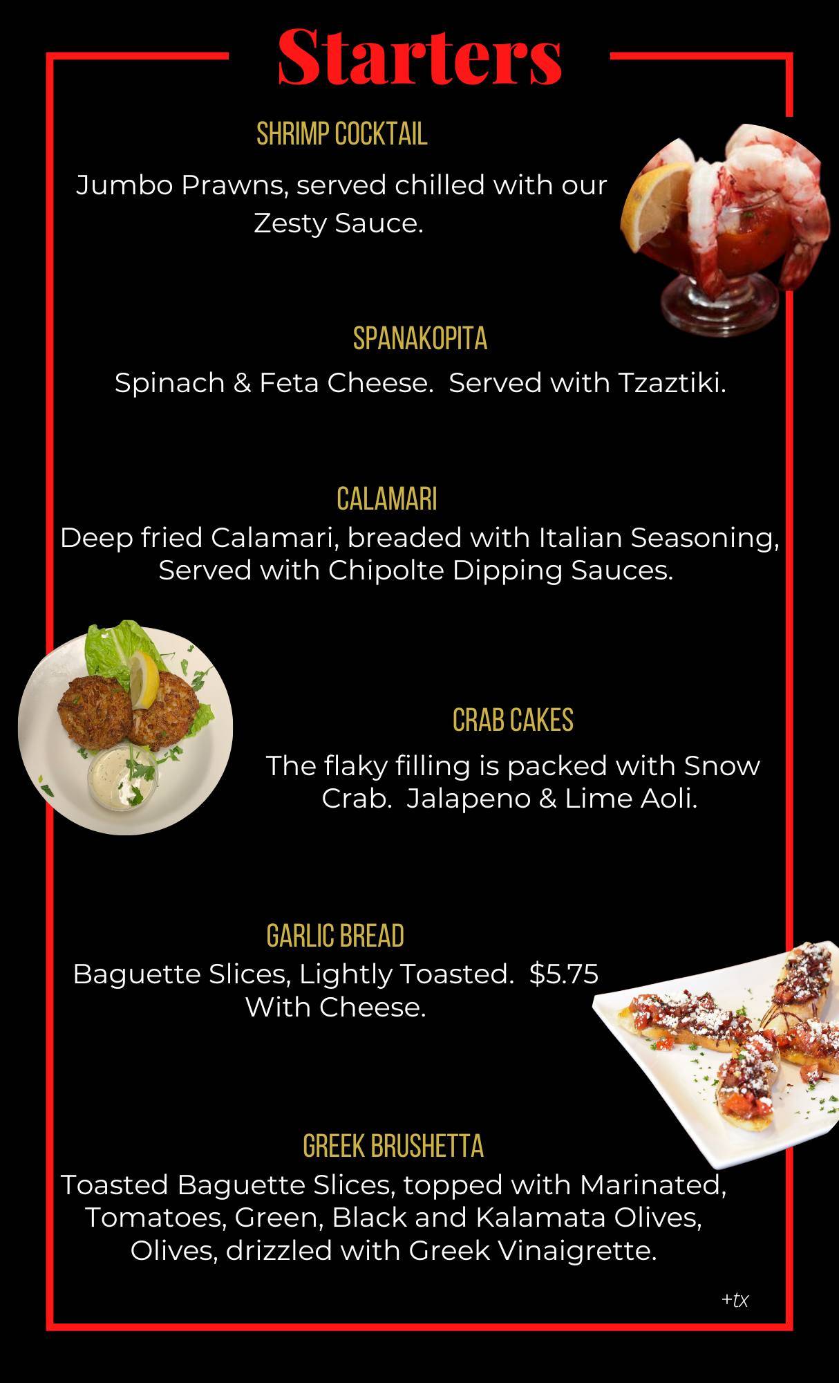 Menu at Pier 21 pub & bar, Penetanguishene