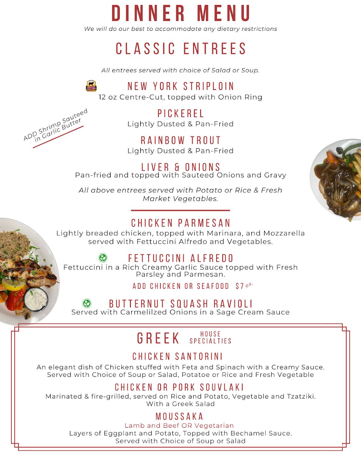 Menu at Pier 21 pub & bar, Penetanguishene