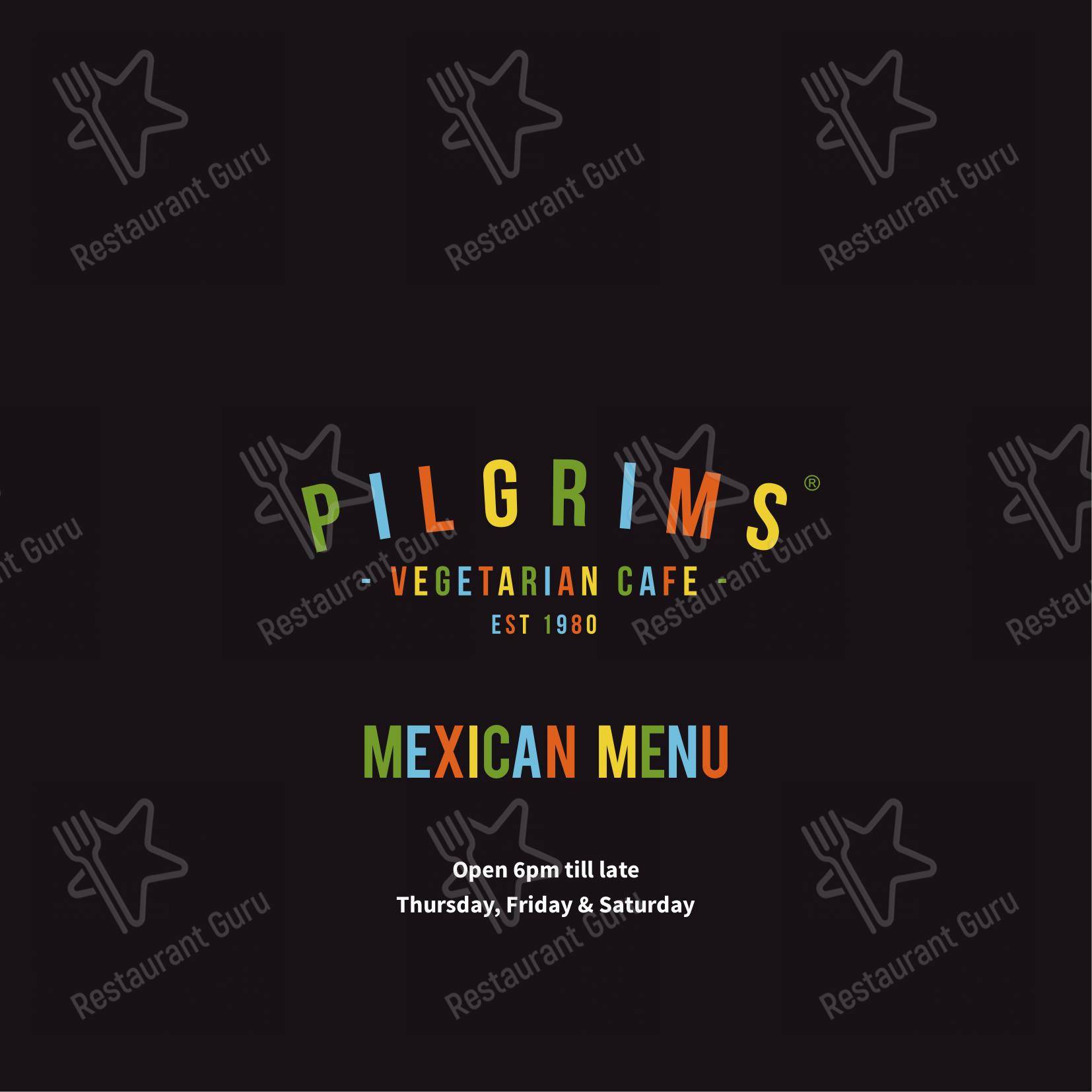 Menu at Pilgrims Corrimal cafe, Corrimal, 10 Parker Rd