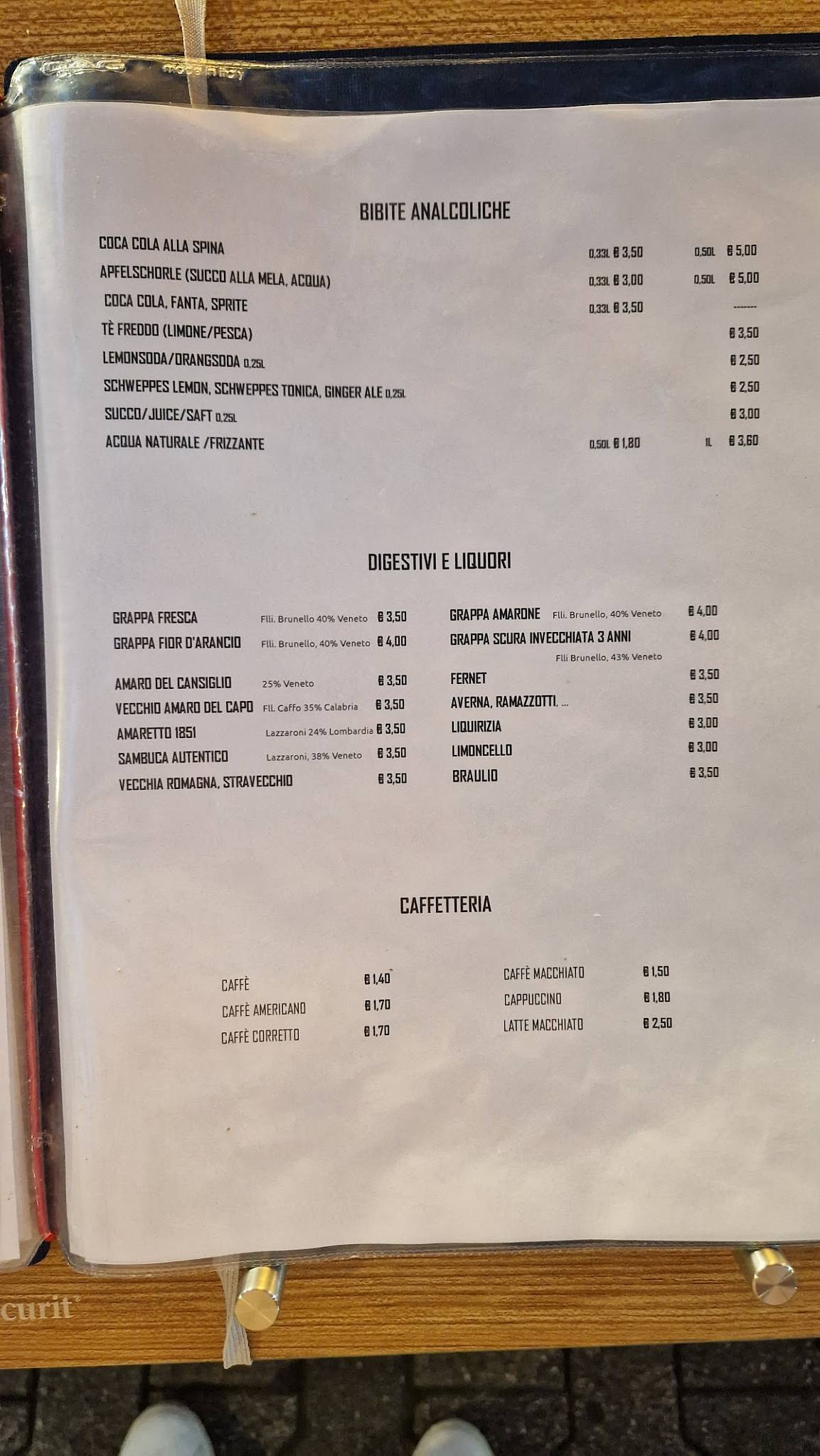 Speisekarte von Pit Stop restaurant, Lido di Jesolo