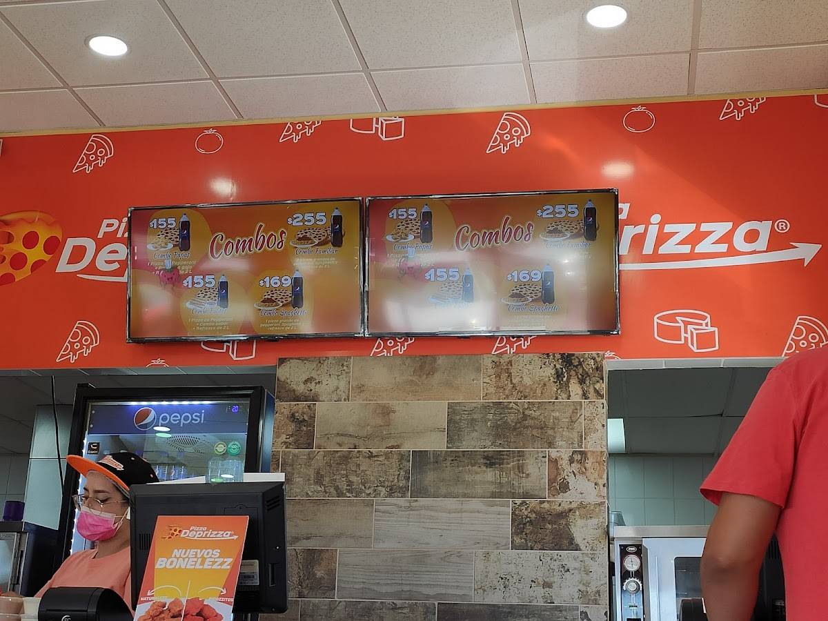 Menu at Pizza Deprizza restaurant, Nuevo Laredo, Prol Av Monterrey