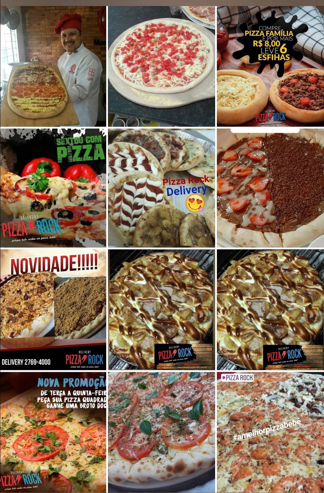 Menu em Pizza Rock Delivery pizzaria, Nova Iguaçu, Av. Nilo Peçanha