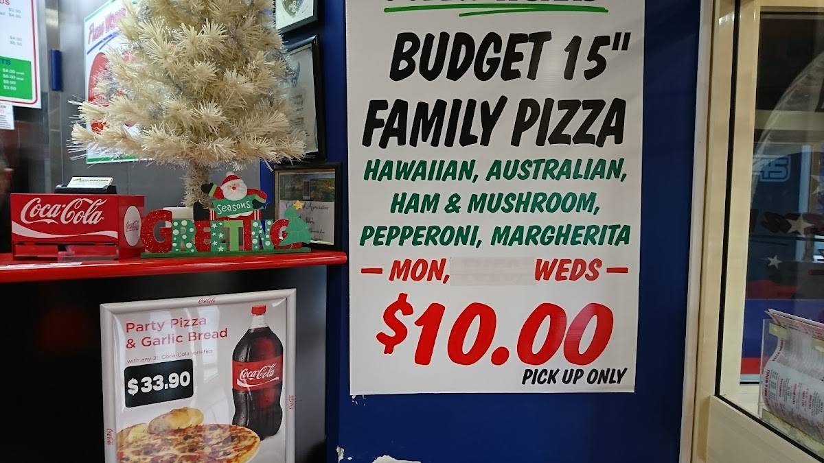 Menu at Pizza Works pizzeria, Gawler