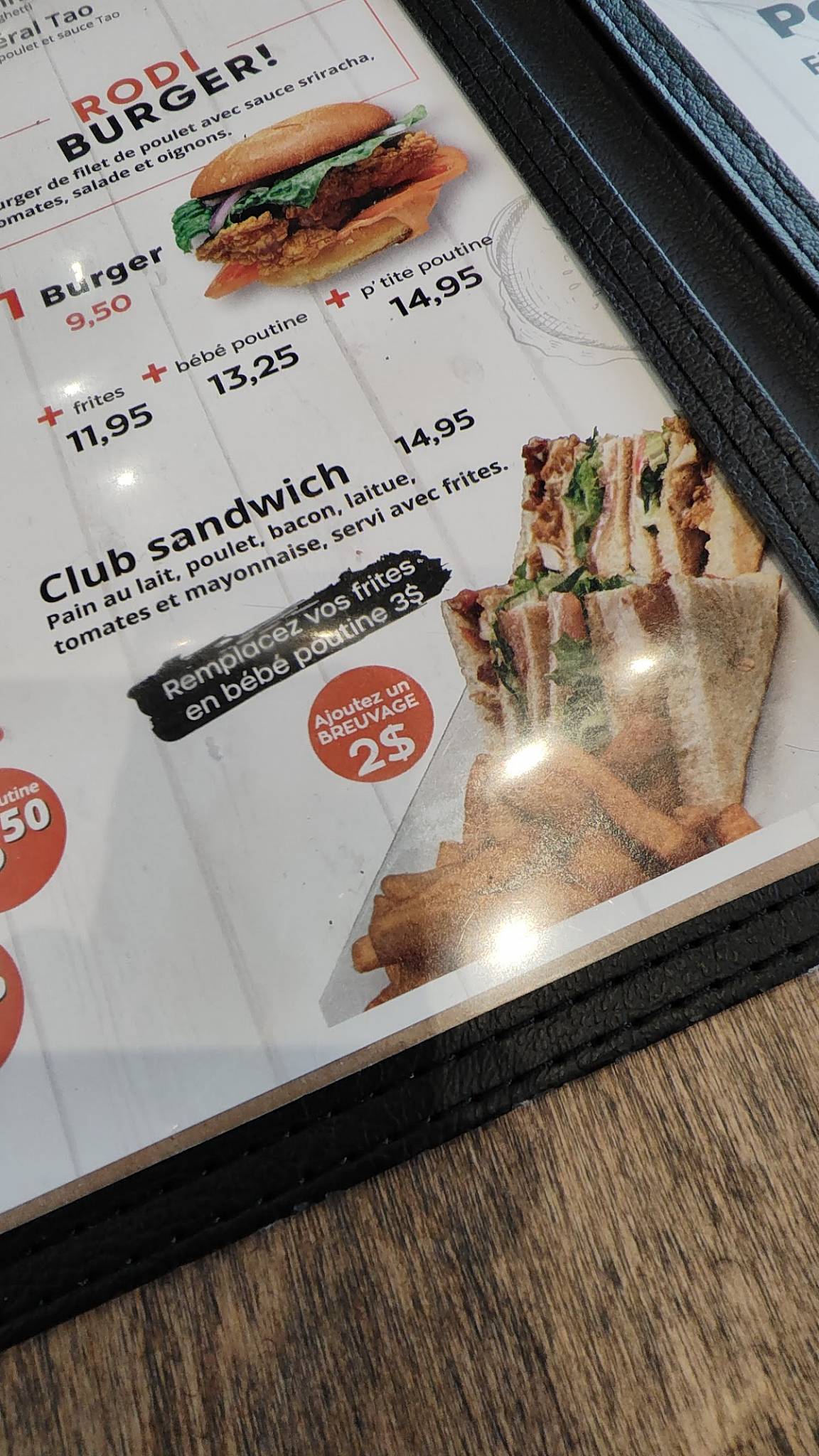 Menu au Pizza Rodi Chicoutimi pizzeria, Saguenay, 42 Rue Racine E
