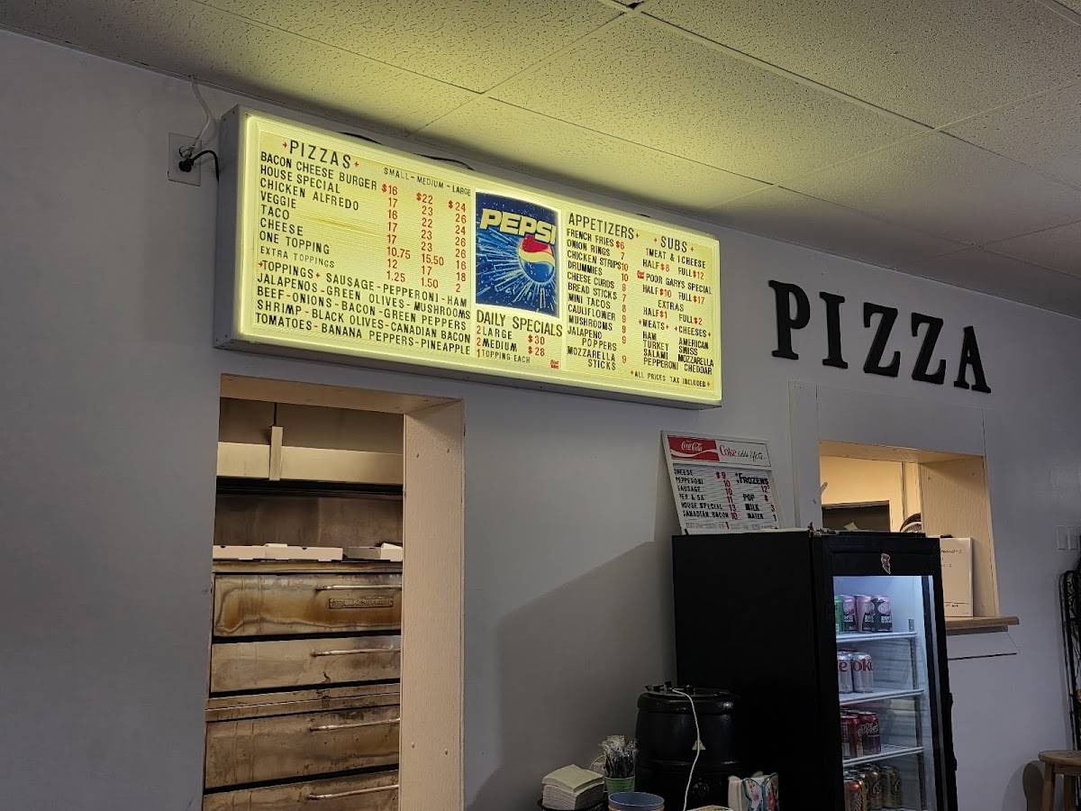 Menu at Poor Gary's Pizza Of Eveleth pizzeria, Eveleth