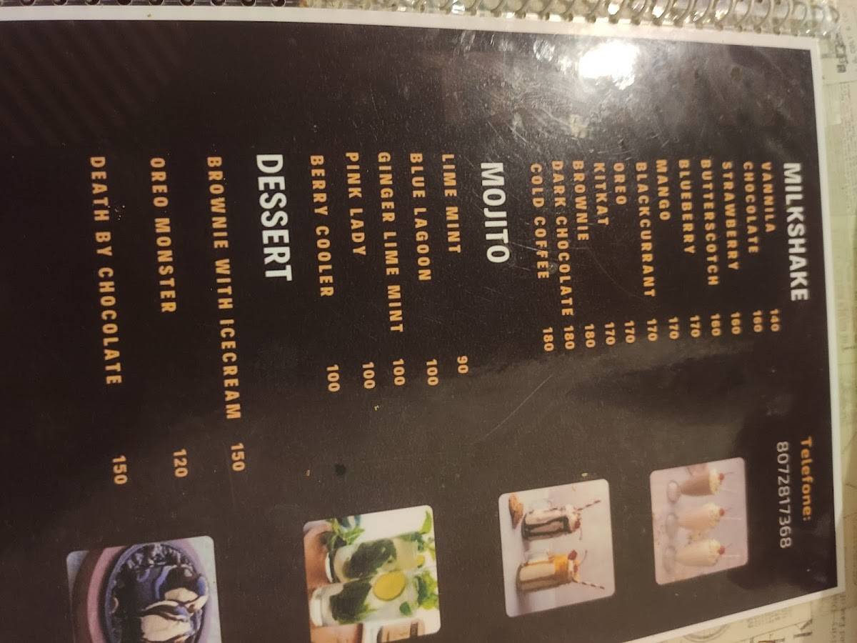 Menu at MAD GRILL ROOFTOP RESTAURANT, Pollachi