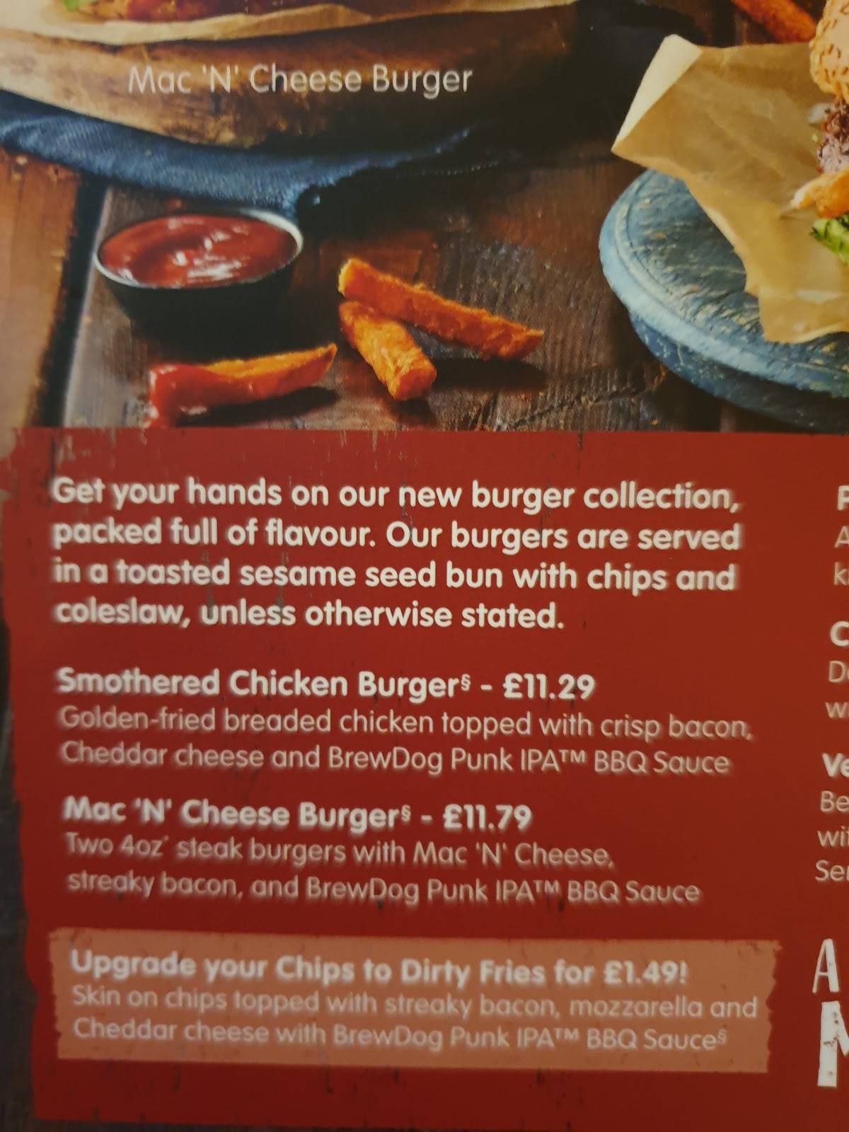 Menu at Portway Inn Brewers Fayre pub & bar, Andover