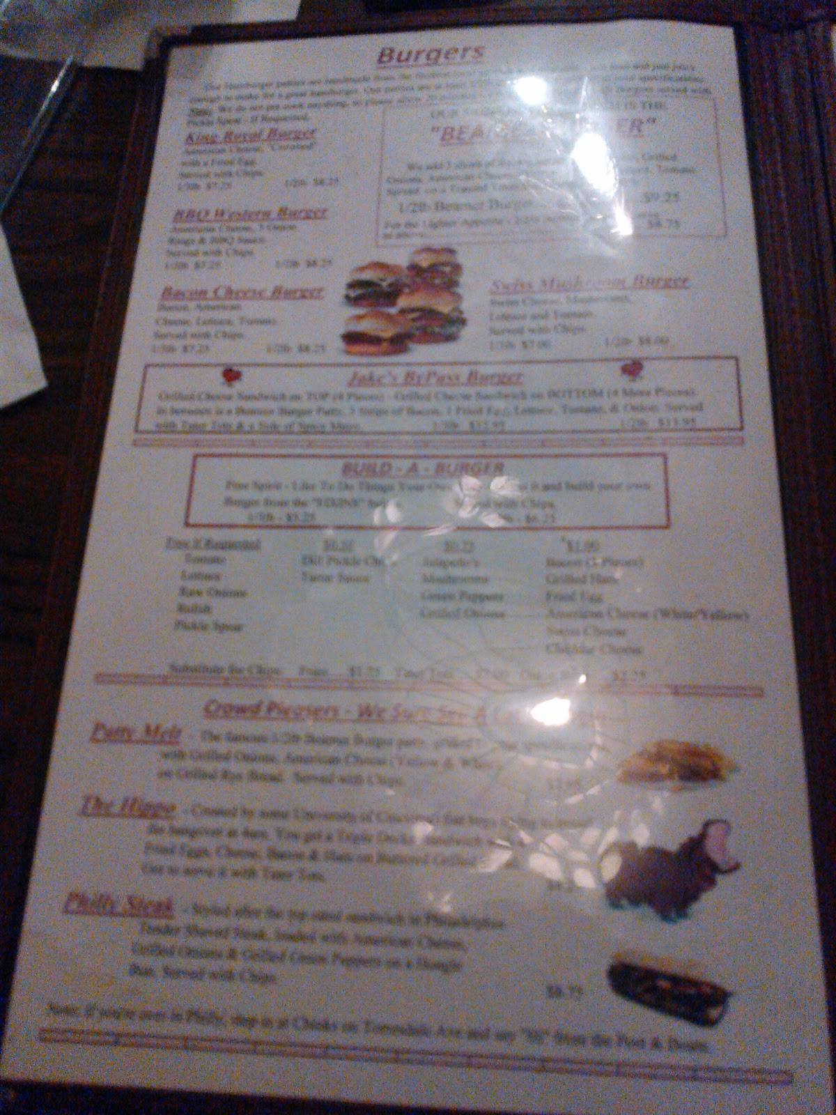 Menu at Post & Beam pub & bar, Cleveland