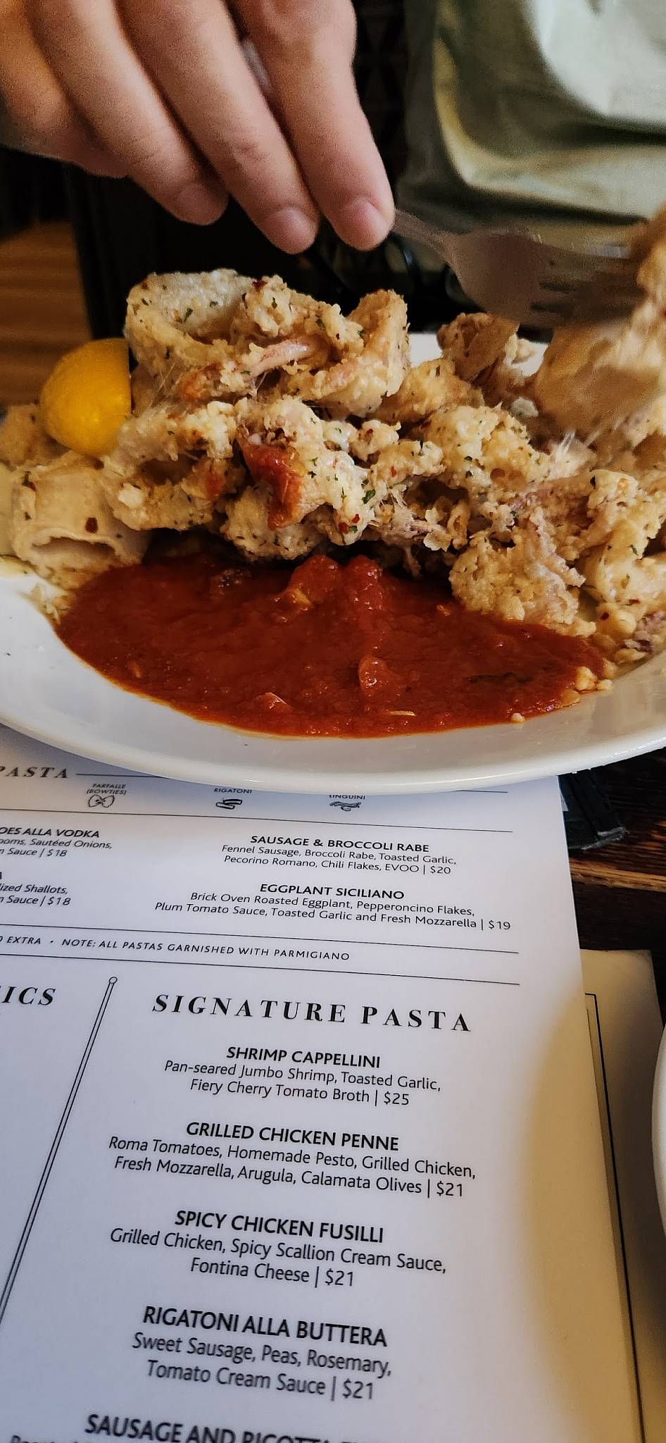 Menu at Cosimo's Trattoria & Bar, Poughkeepsie