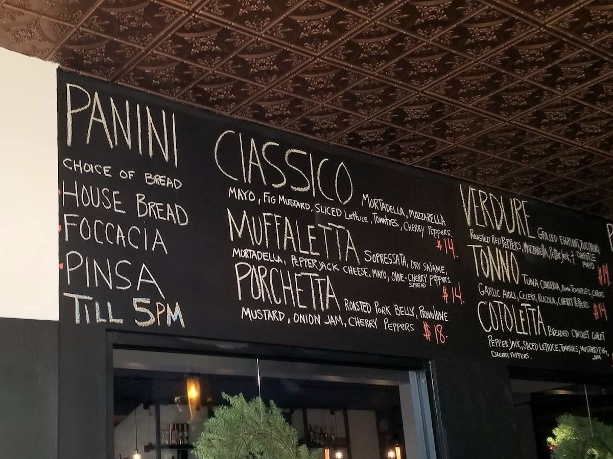 Menu at Bella Trattoria pub & bar, San Francisco