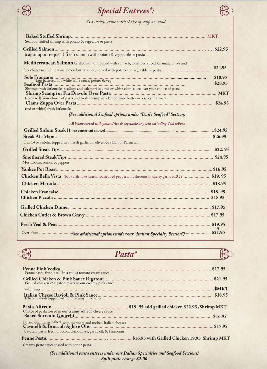 Menu at Cherry Hill Grille pub & bar, Johnston