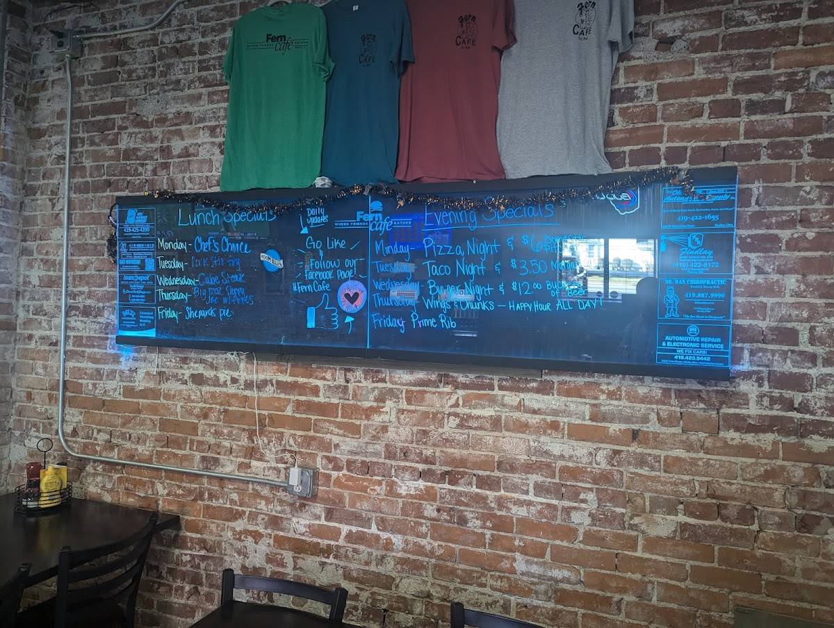 Menu at Fern Cafe - Findlay, OH, Findlay