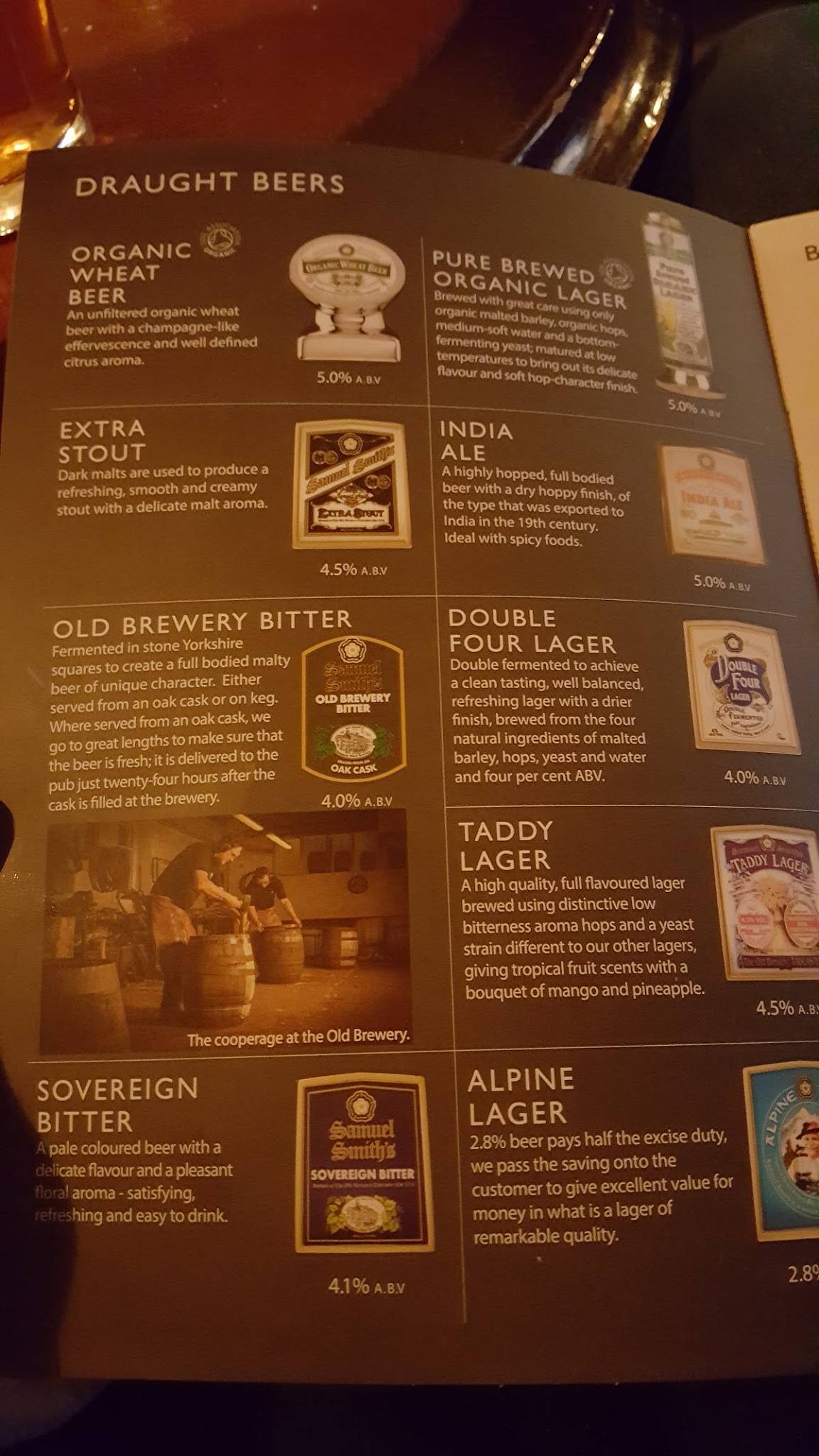 Menu at Princess Louise pub & bar, London