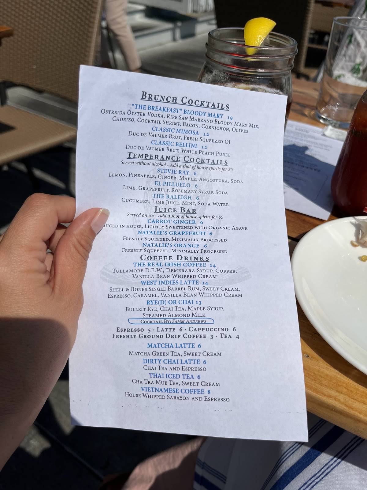 Menu at Shell & Bones Oyster Bar & Grill, New Haven