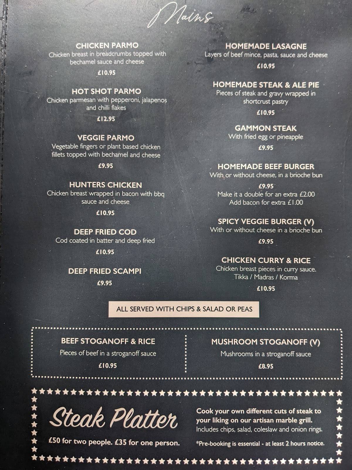 Menu at The Buck Inn Sadberge pub & bar, Darlington
