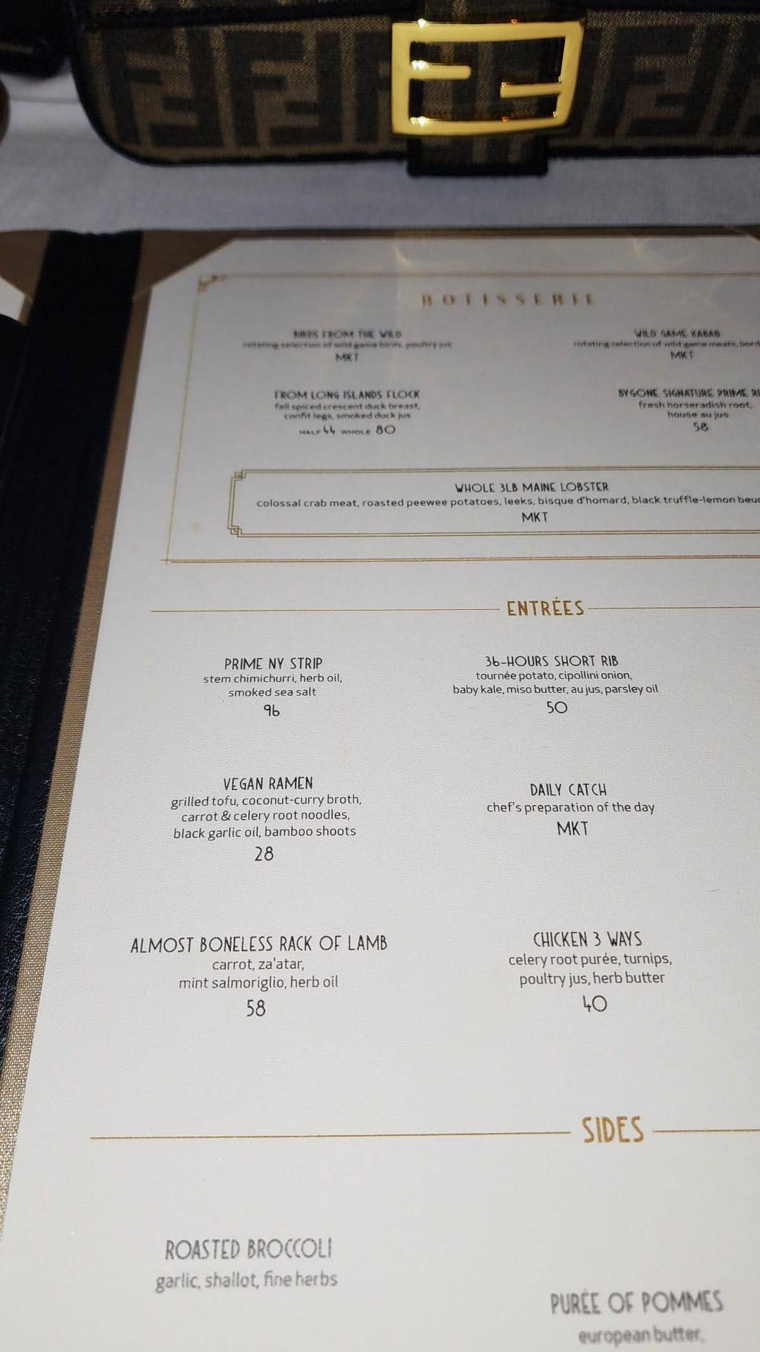 Menu at The Bygone pub & bar, Baltimore
