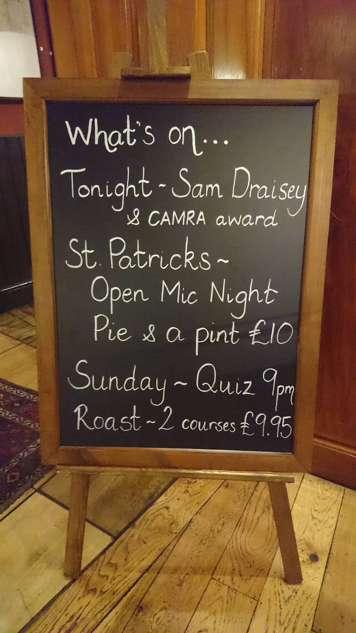 Menu at The Crown Joules, Codsall pub & bar, Wolverhampton, 1 Wood Rd