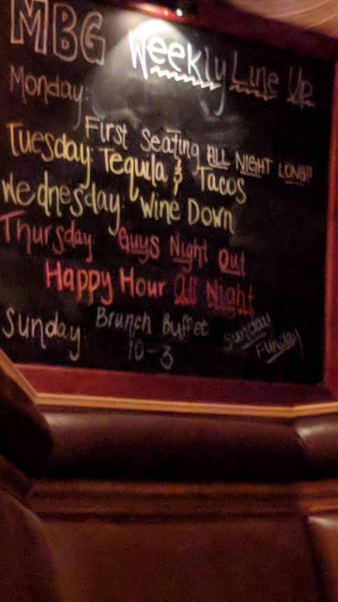 Menu at The Madison Bar & Grill, Hoboken