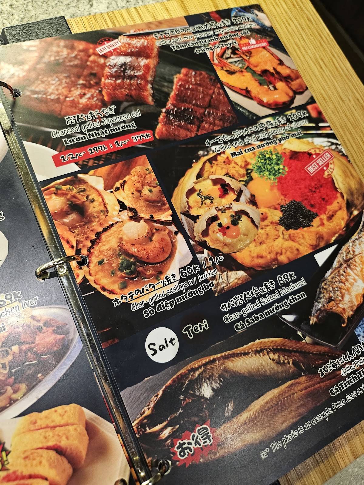Menu at Quán nhậu Nhật Bản Izakaya MATSUKI restaurant, Hanoi