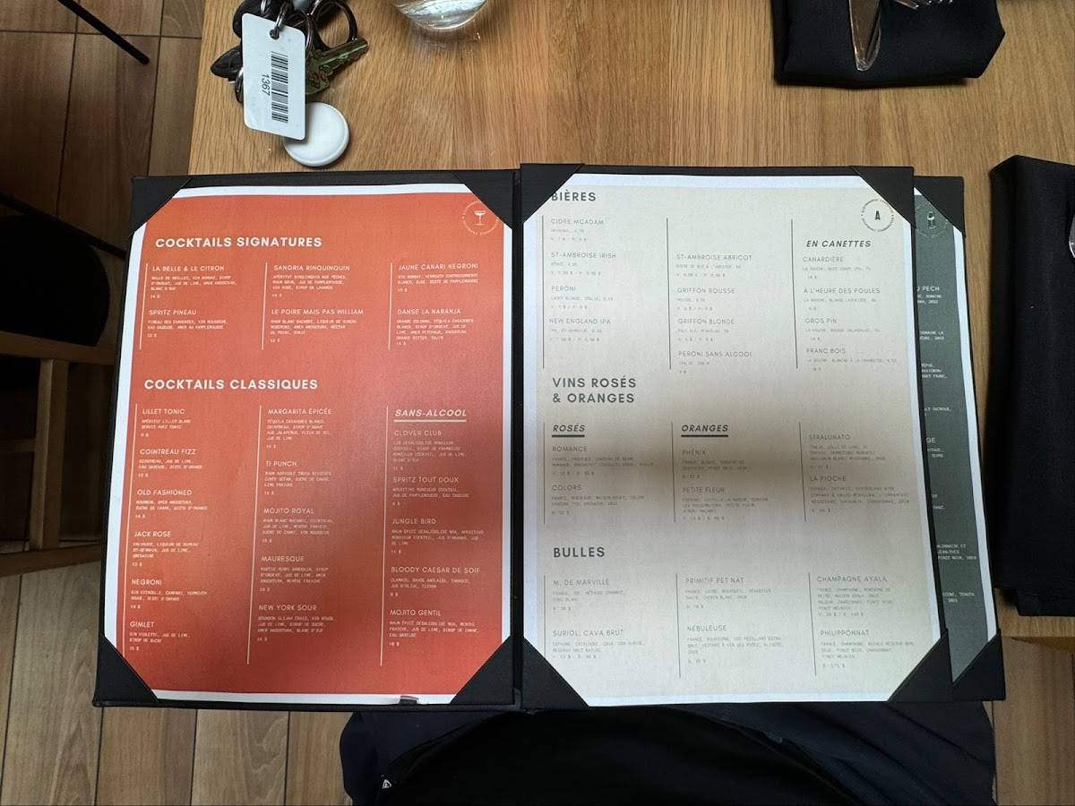 Menu au Le District Gourmet Sainte-Foy restaurant, Québec
