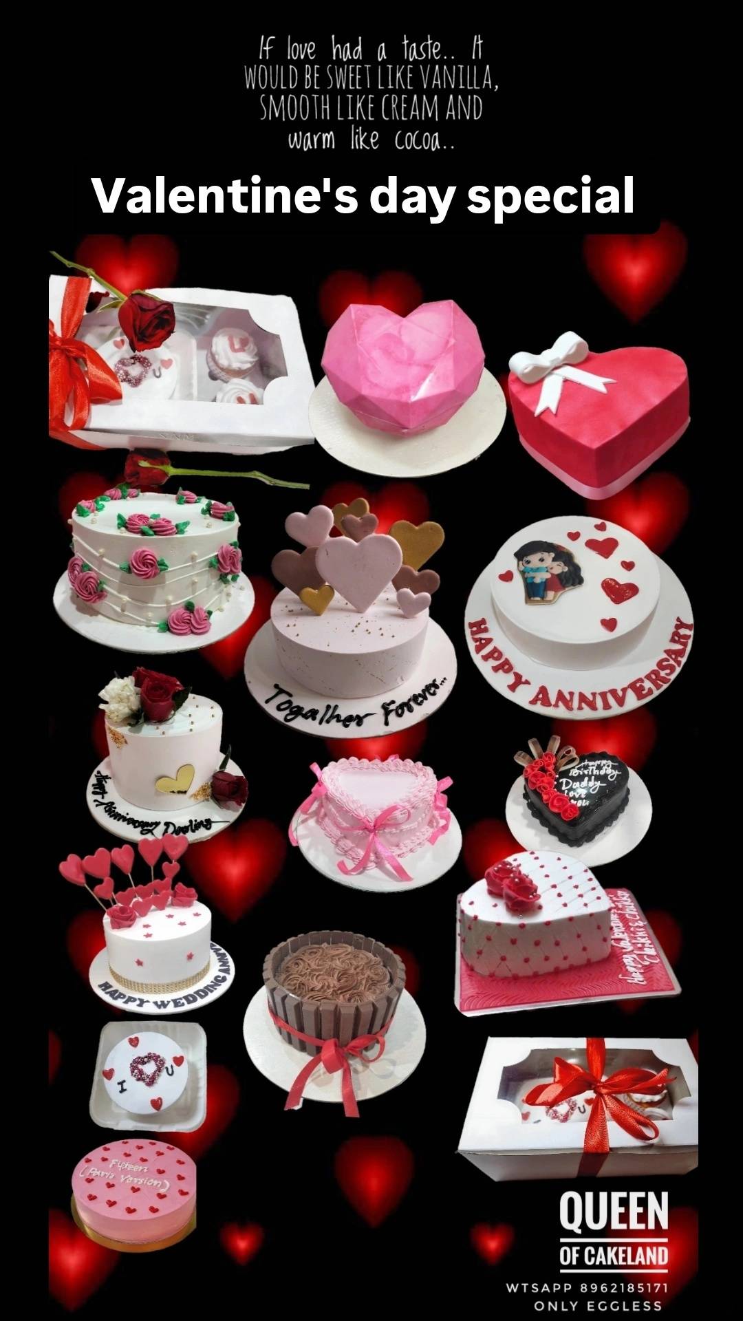 Menu at Queen Of Cakeland : Top Bakery and Cake shop in Bangalore ...