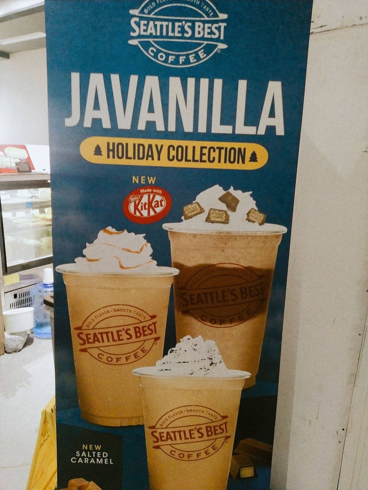 Menu at Seattle's Best Coffee cafe, Quezon City, Matalino St