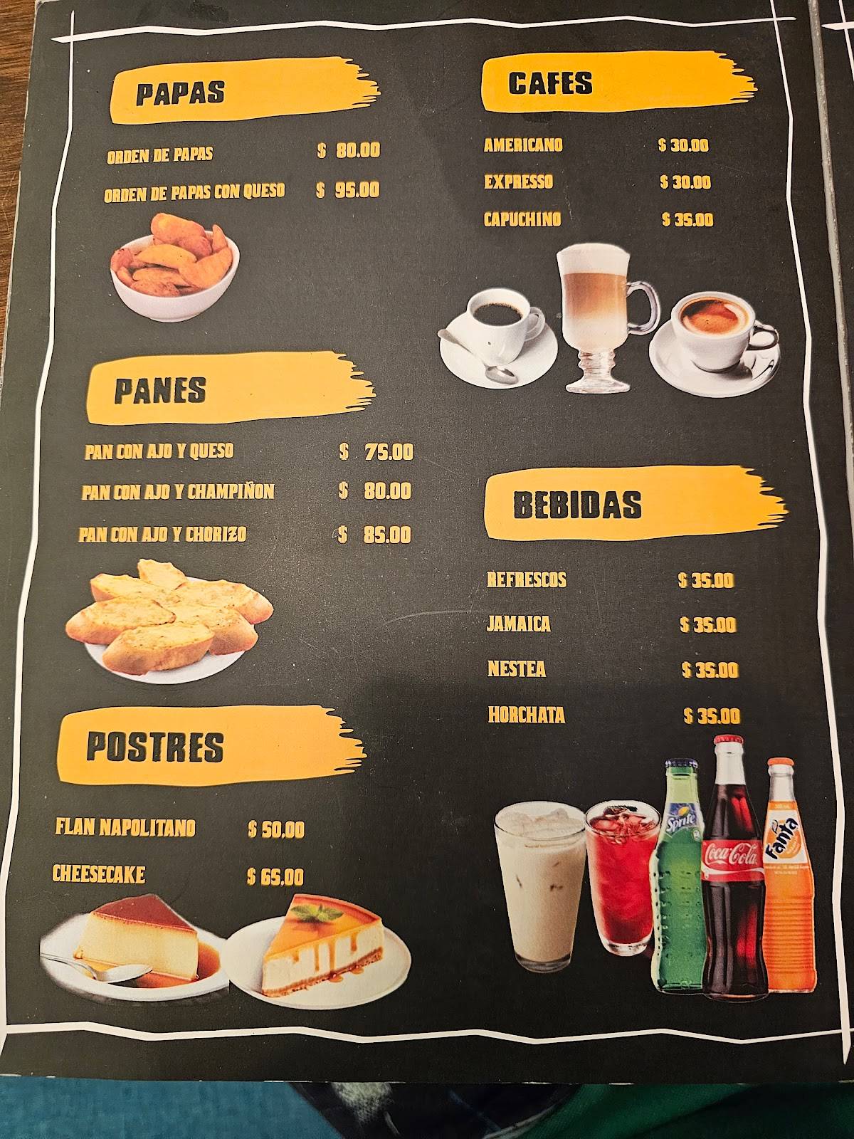 Menu at RESTAURANTE BISTRÓ TALOS, Merida