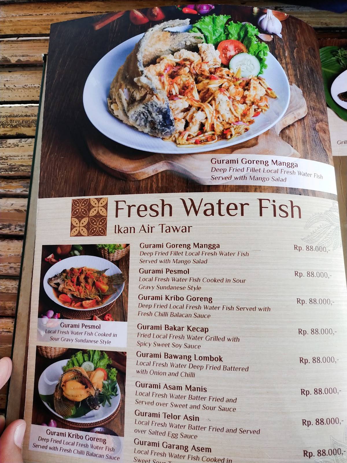 Menu at RM Handayani - Wisata Paiton restaurant, Triwungan, Jl. Raya ...