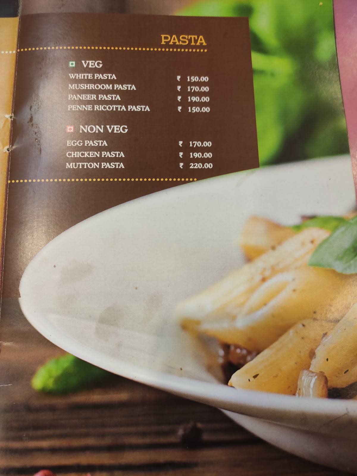 Menu at Raagam's Palate, Udumalpet