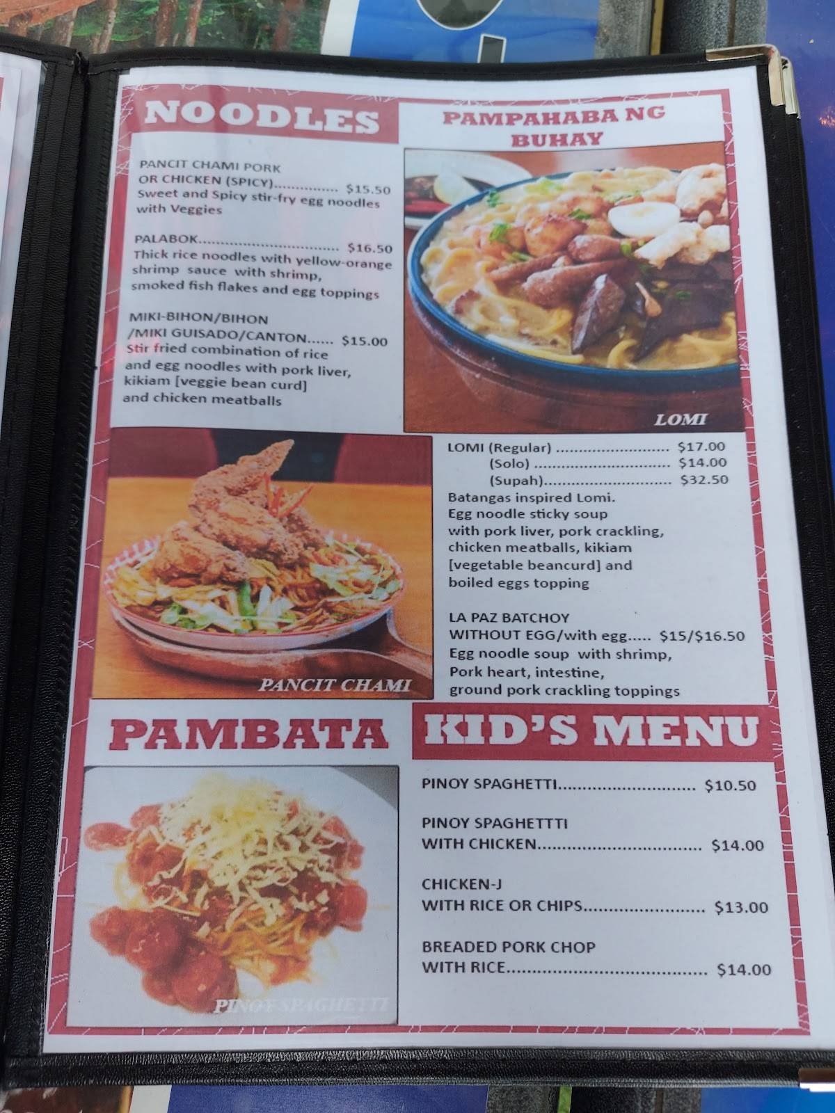 Menu at Ready Eddies Cafe, Cockburn Central