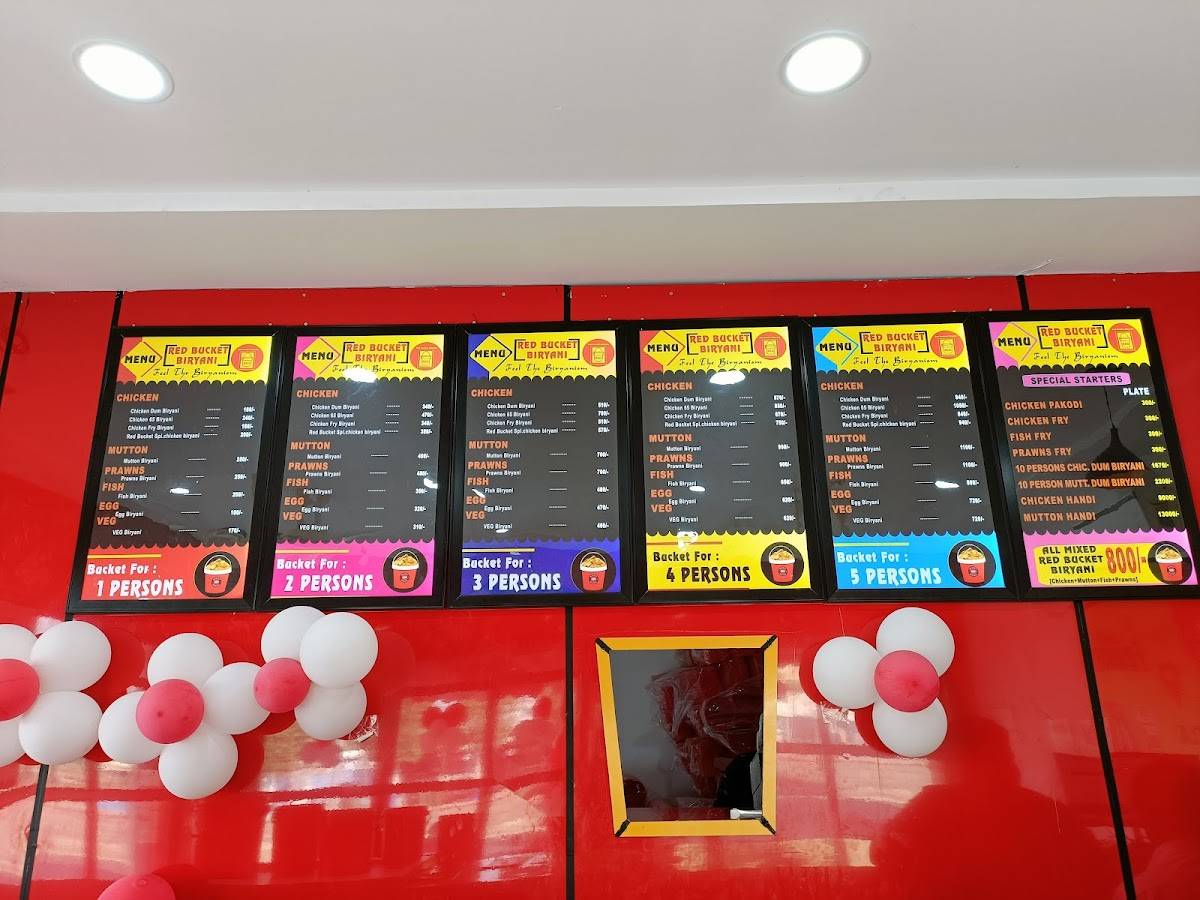 Menu at Red Bucket Biryani (Korutla), Korutla
