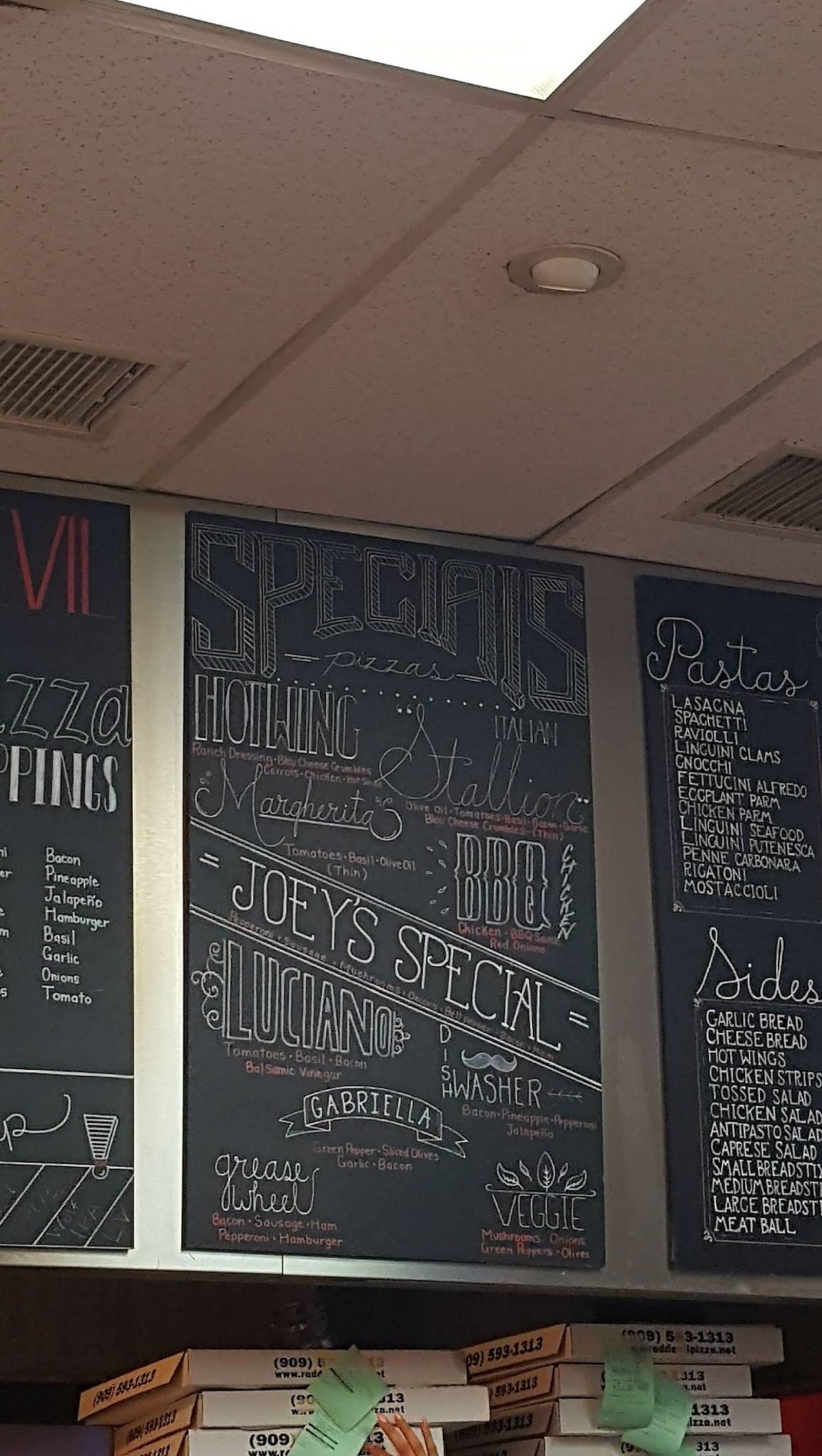 Menu at Red Devil Pizza pizzeria, La Verne